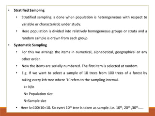 Introduction to Biostatistics and types of sampling methods | PPTX