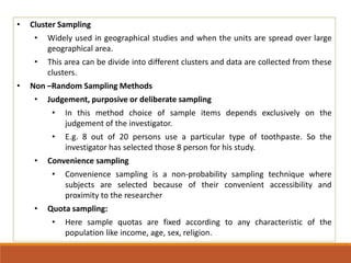Introduction to Biostatistics and types of sampling methods | PPTX