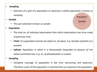 Introduction to Biostatistics and types of sampling methods | PPTX