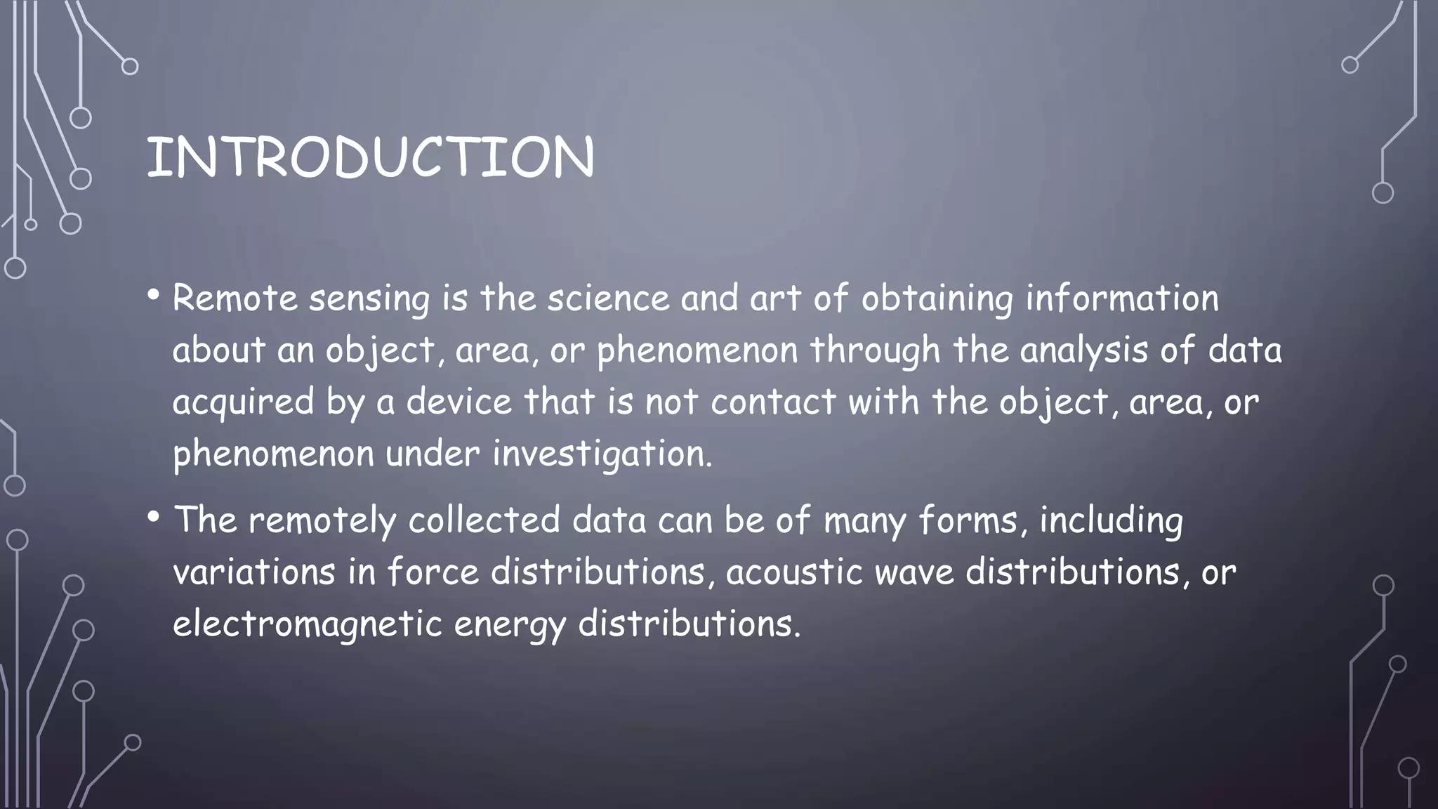 Unit 1 introduction to remote sensing | PPT