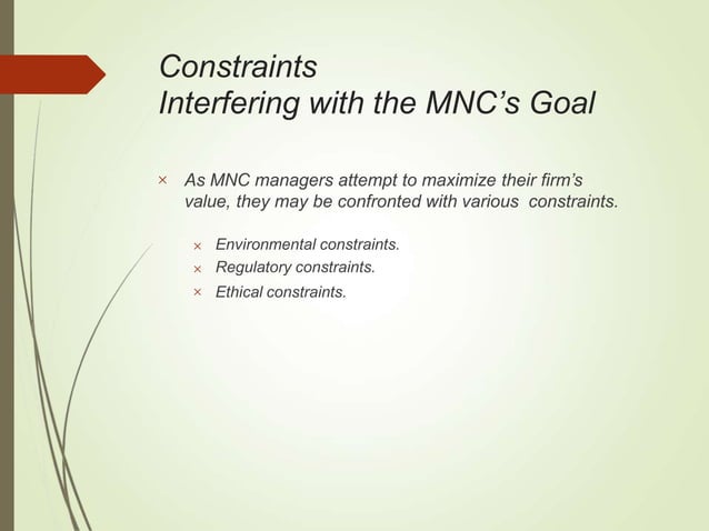 Multinational Financial Management: An Overview | PPTX | Business ...