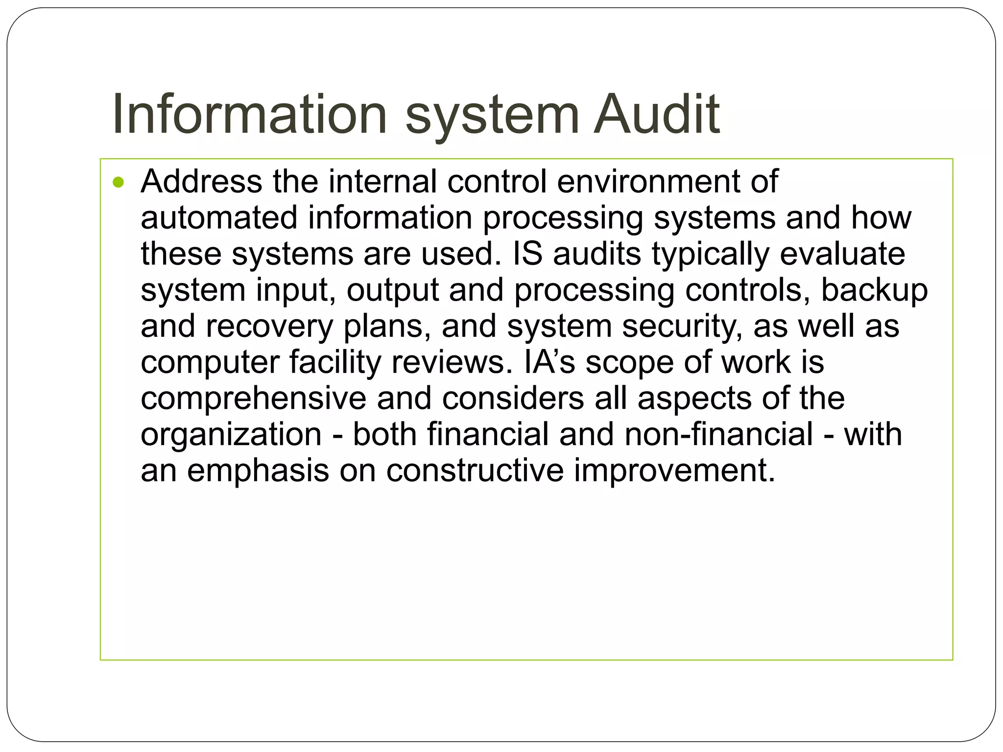 Audits and Regulatory Compliance | PPTX