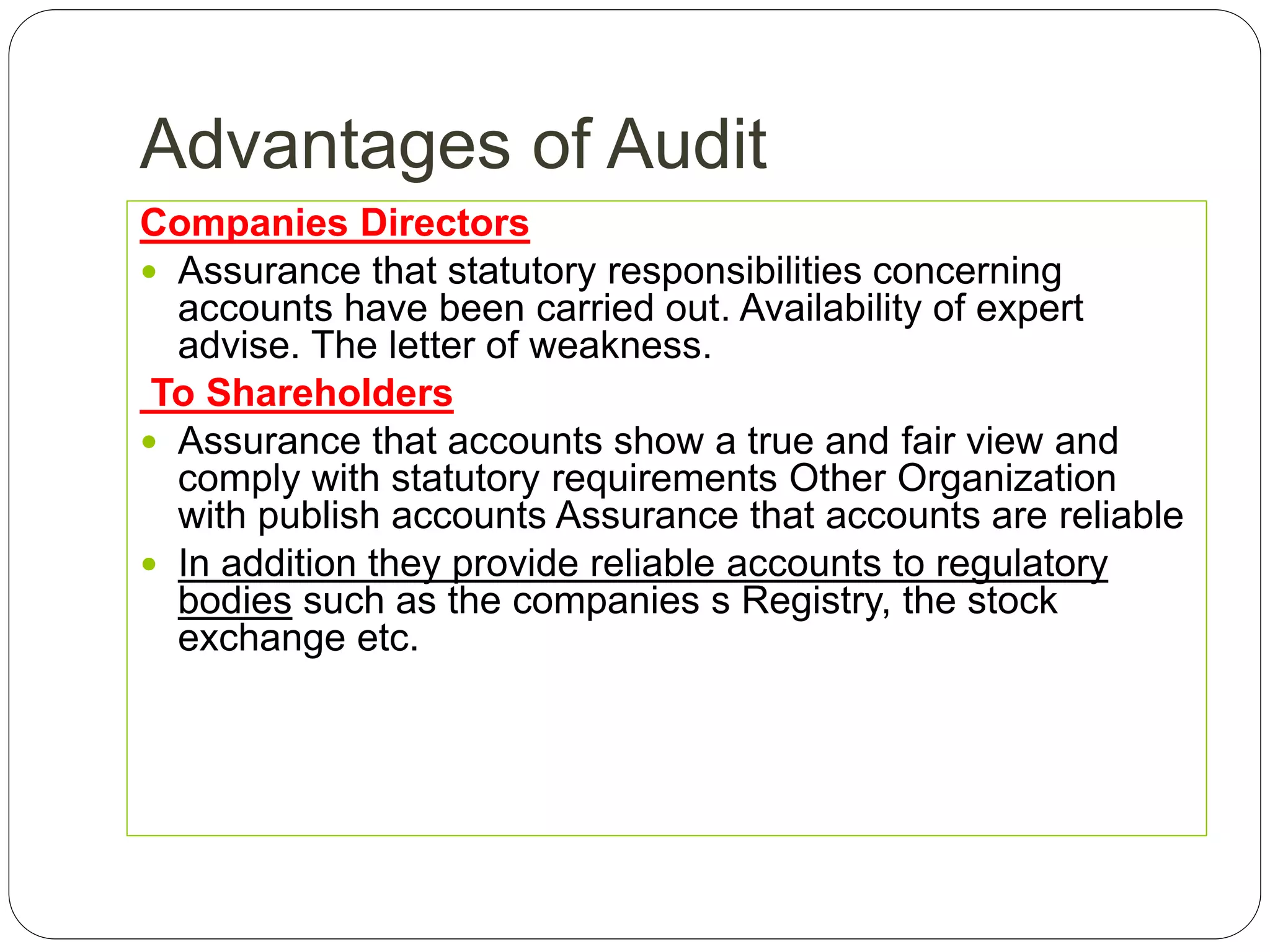 Audits and Regulatory Compliance | PPTX
