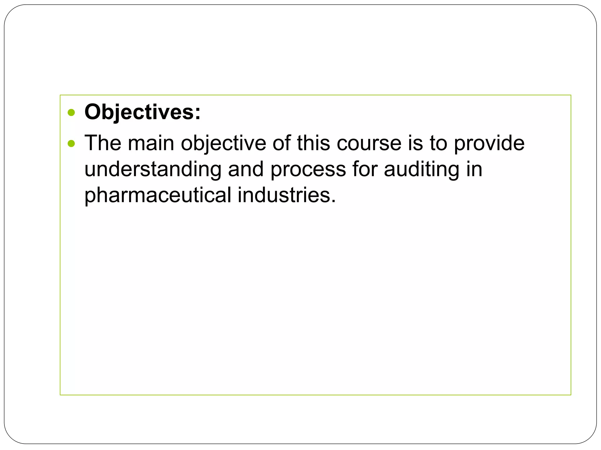 Audits and Regulatory Compliance | PPTX