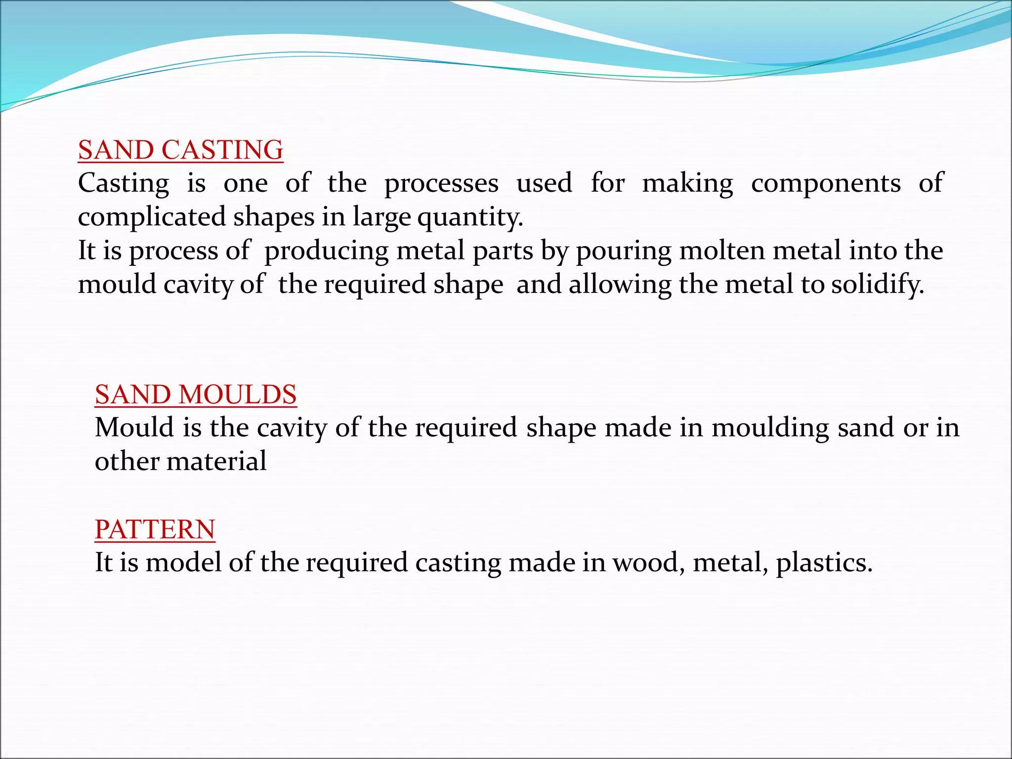 METAL CASTING PROCESSES | PPT