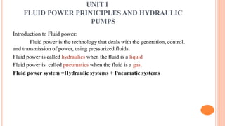 Hyraulics and Pneumatics | PPTX