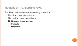 Hyraulics and Pneumatics | PPTX