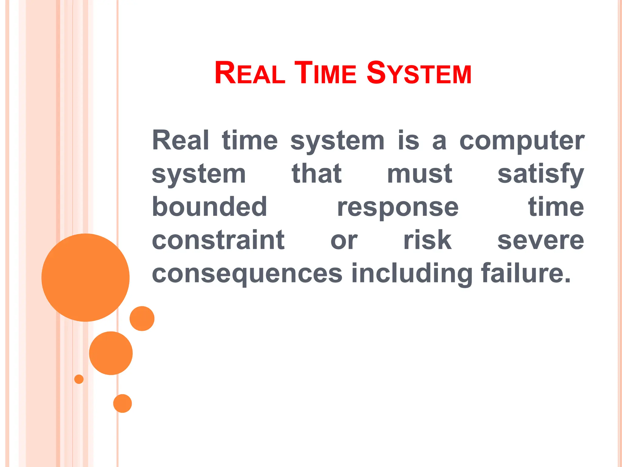 Introduction To Real Time System In Computer System Ppt