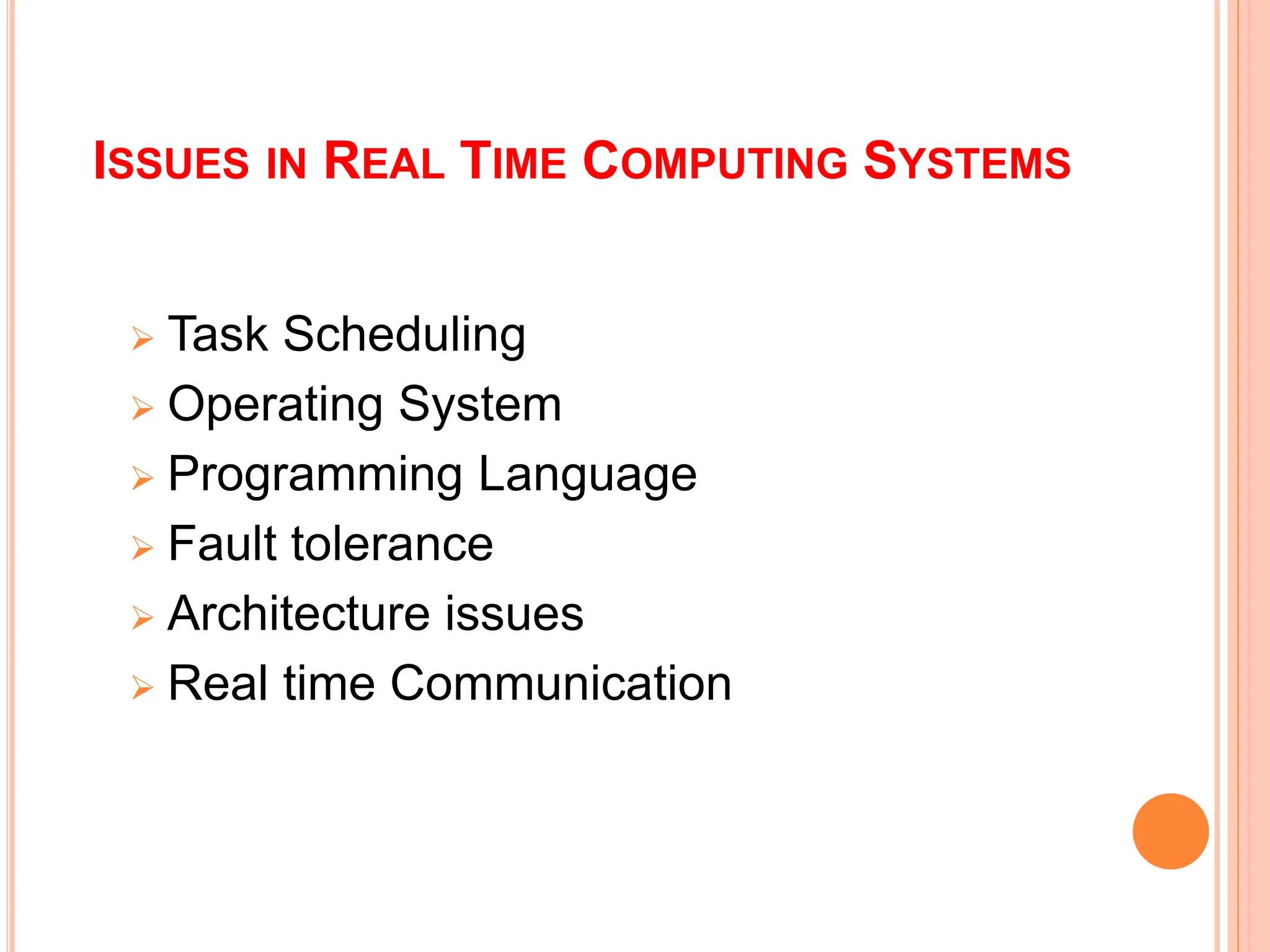 Introduction To Real Time System In Computer System Ppt