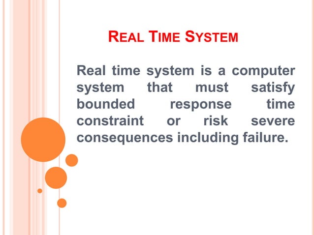 Introduction to Real Time System in computer system | PPT