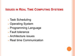Introduction to Real Time System in computer system | PPT
