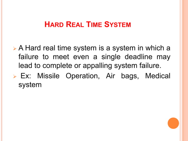 Introduction to Real Time System in computer system | PPT Introduction to Real Time System in computer system | PPT