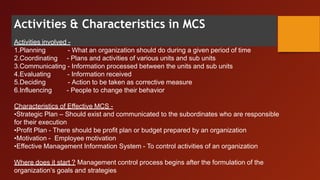 Introduction to Management Control Systems, Basic Concepts, Boundaries of management Control | PPTX