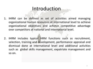 International human resources management | PDF