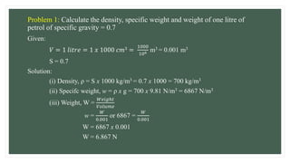 UNIT-IFLUID PROPERTIES & FLOW CHARACTERISTICS | PDF