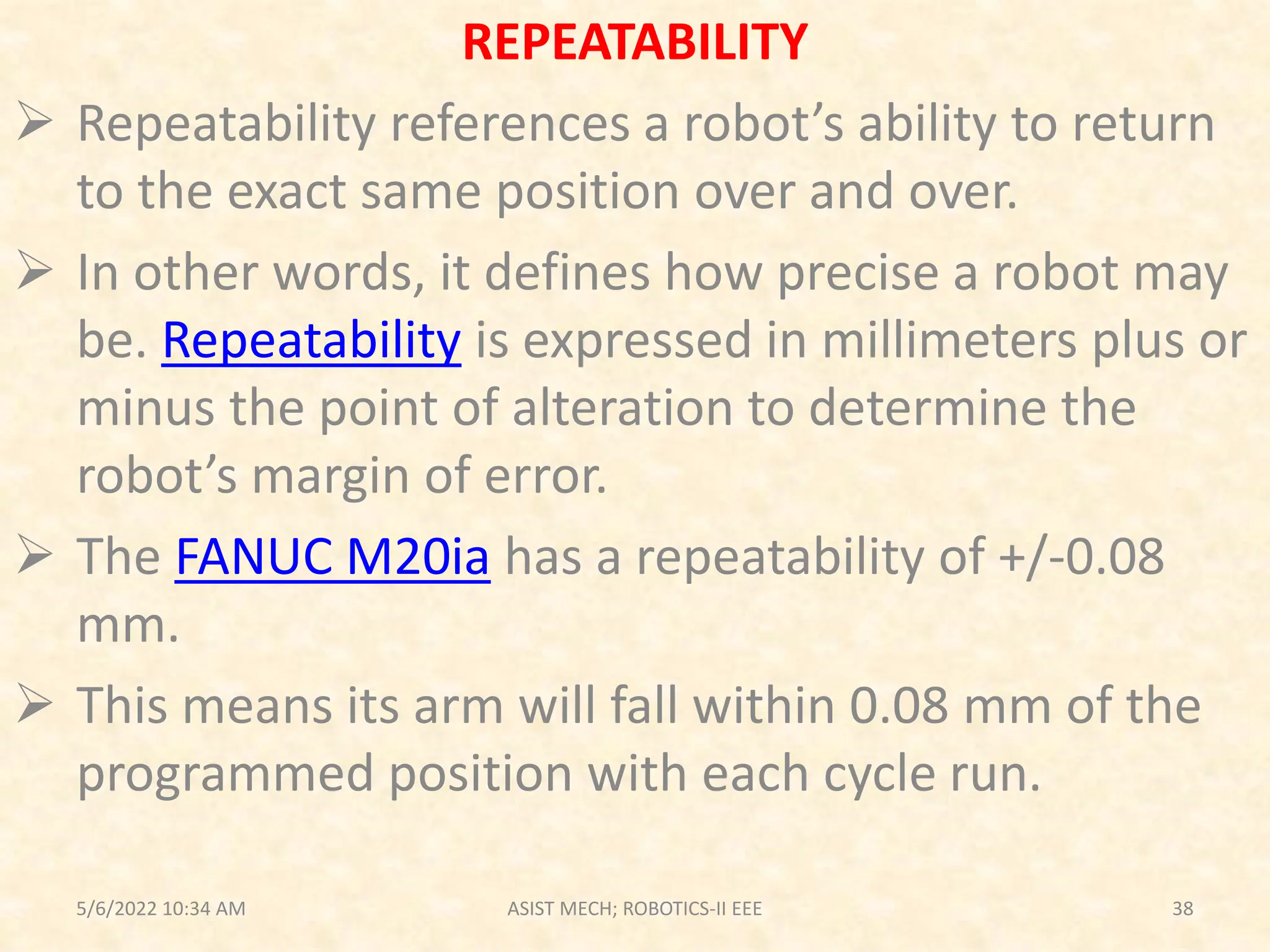 unit-I INDUSTRIAL ROBOTICS PPT FOR BTECH STUDENTS | PDF