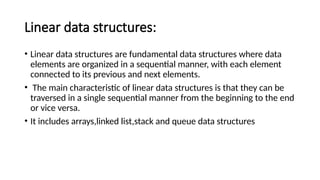 Introduction to datastructures presentation | PPTX