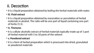 Herbs as raw materials Definition of herb, herbal medicine, herbal ...