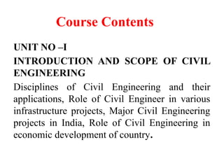 Basic Civil Engineering planning, design | PPTX