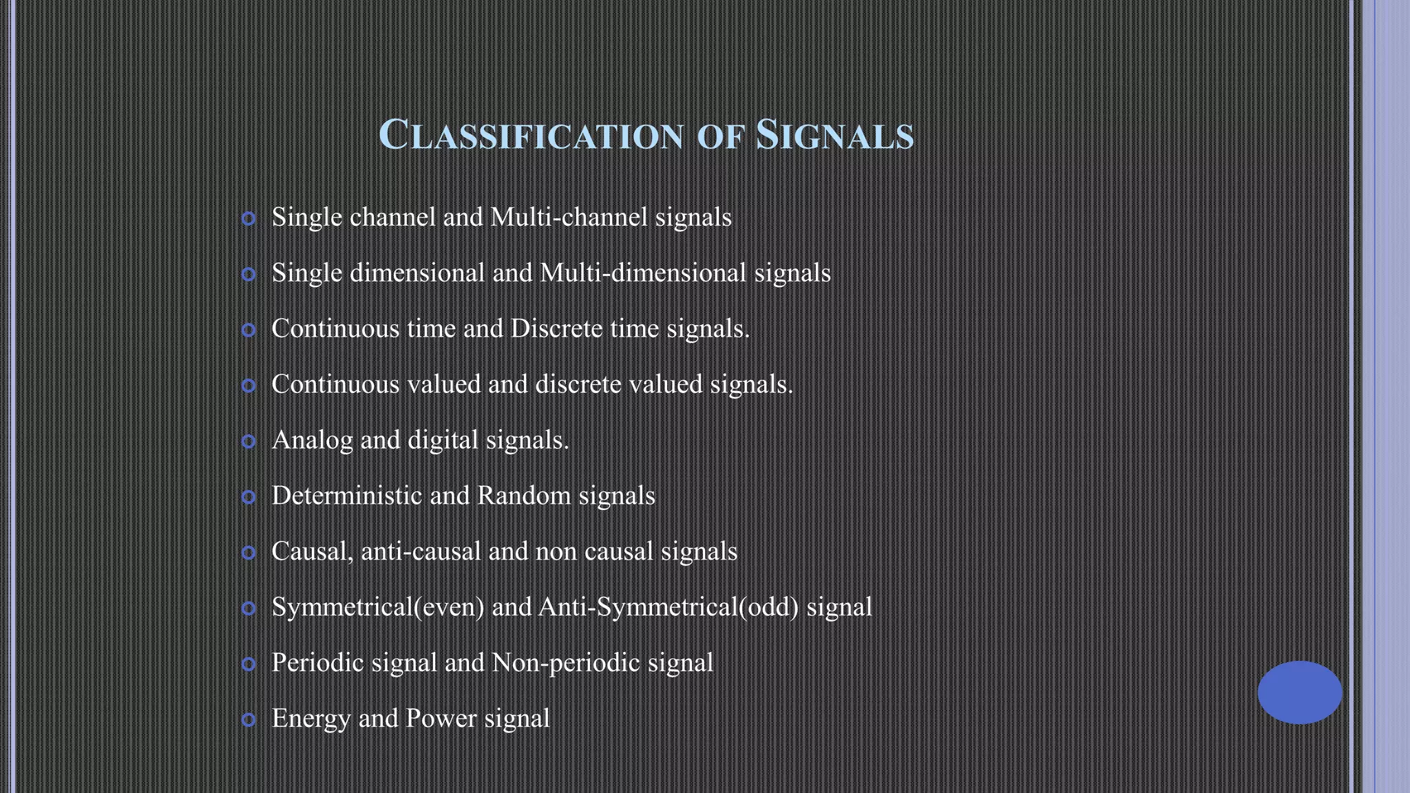 Classification of Digital signals | PPTX