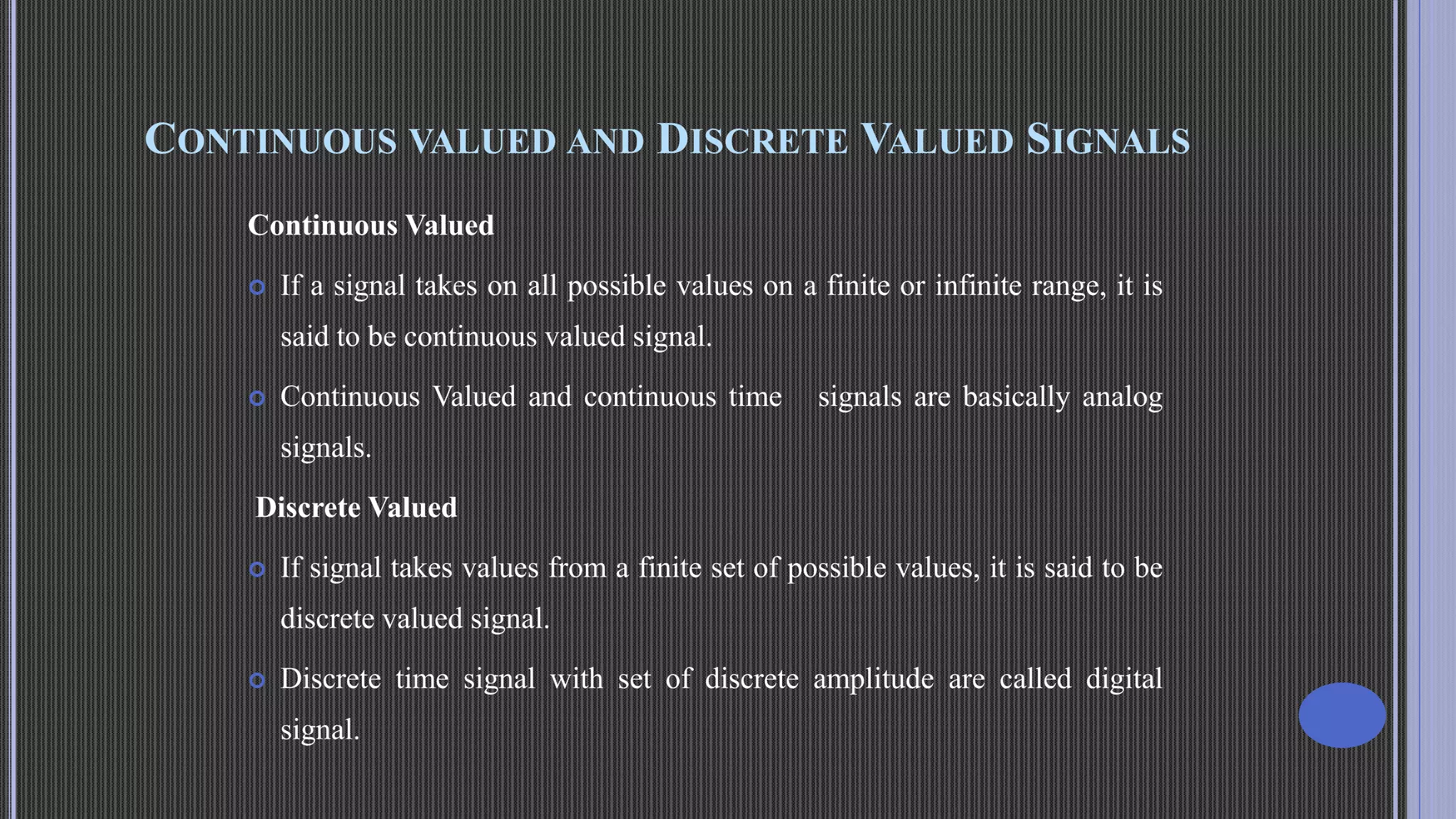 Classification of Digital signals | PPTX