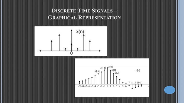 Representation of discrete time signals | PPTX