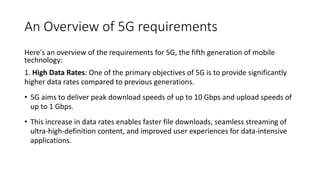 UNIT - I -5G- Overview of 5G Broadband Wireless Communications.pptx