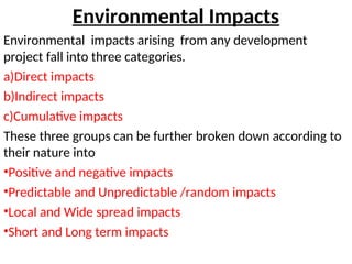 Unit - I - Basic Concepts of Environmental impact assessment A.ppt