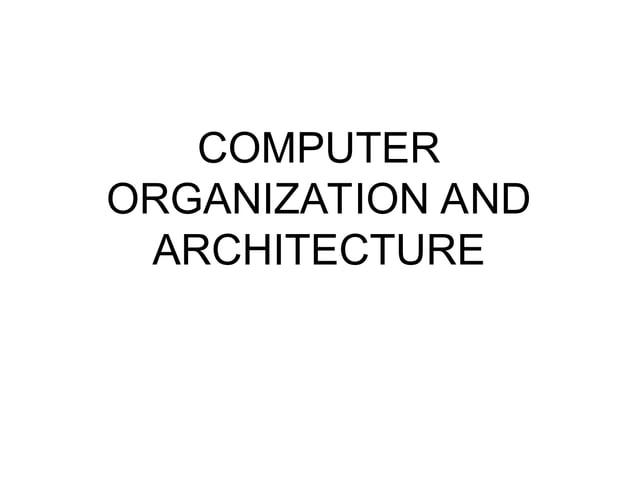 unit-i-computer-architecture.ppt -general studies | PPT