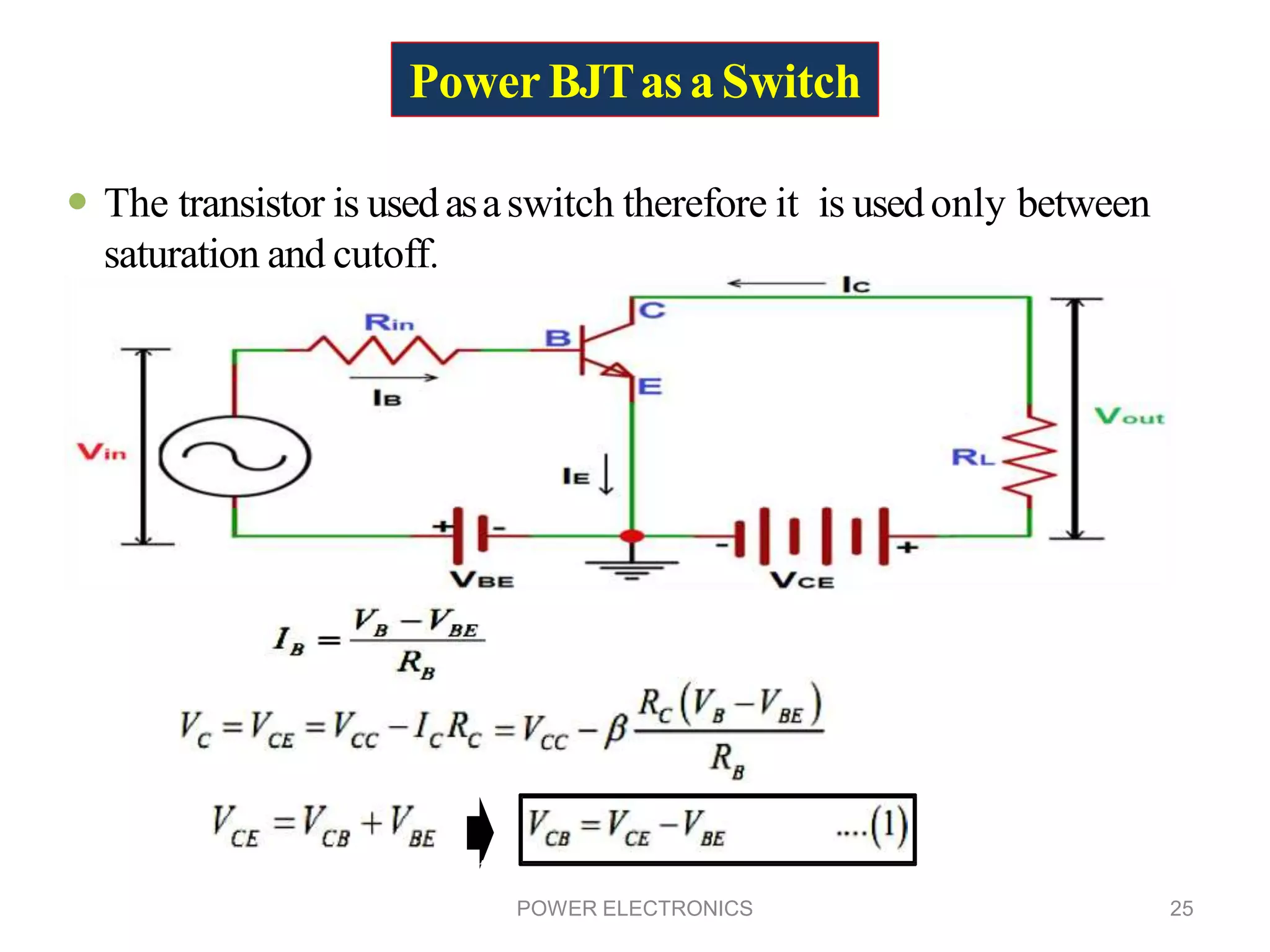 POWER SWITCHING DEVICES | PPT