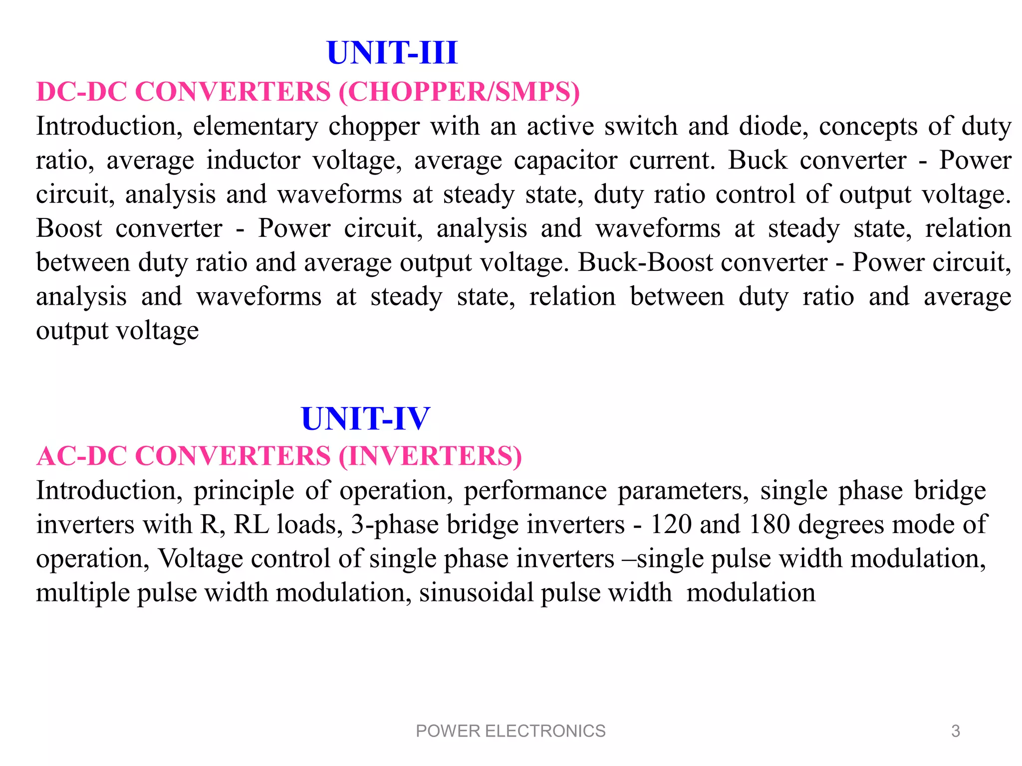POWER SWITCHING DEVICES | PPT
