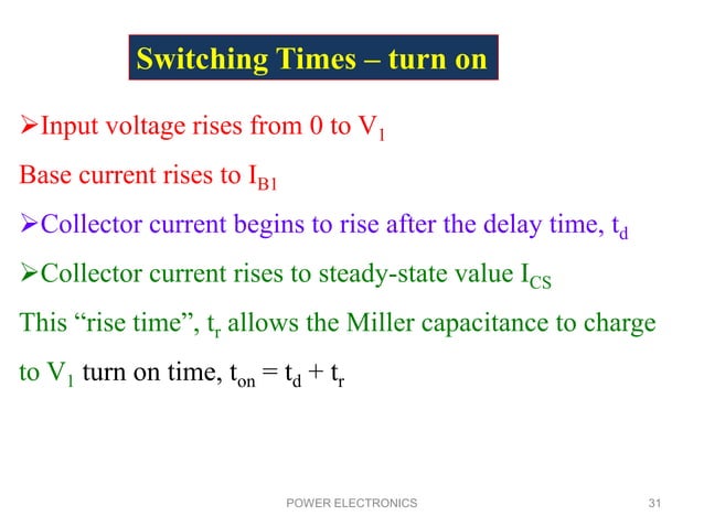 POWER SWITCHING DEVICES | PPT