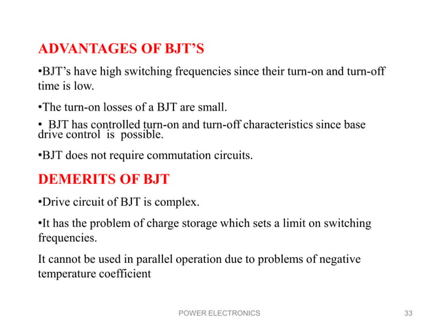 POWER SWITCHING DEVICES | PPT