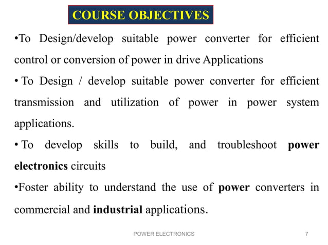 POWER SWITCHING DEVICES | PPT
