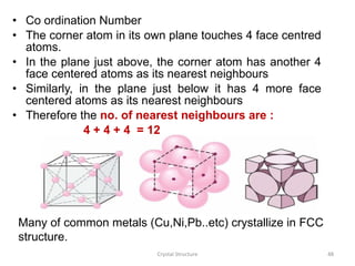 Unit i-crystal structure | PPT