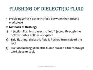 Electric Discharge machining Process | PPT