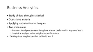 Unit - I - Introduction to Business Analytics.pptx