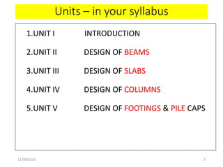 UNIT-I - INTRODUCTION TO SUBJECT AND UNIT -I .pptx