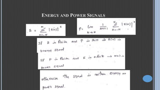 Energy & Power Signals |Solved Problems| | PPTX