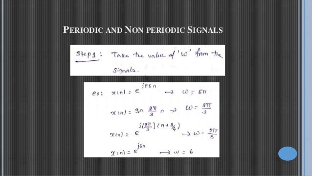 Periodic & Non-Periodic Signals |Solved Problems|
