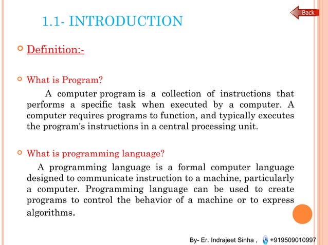 Programming in c | PPT