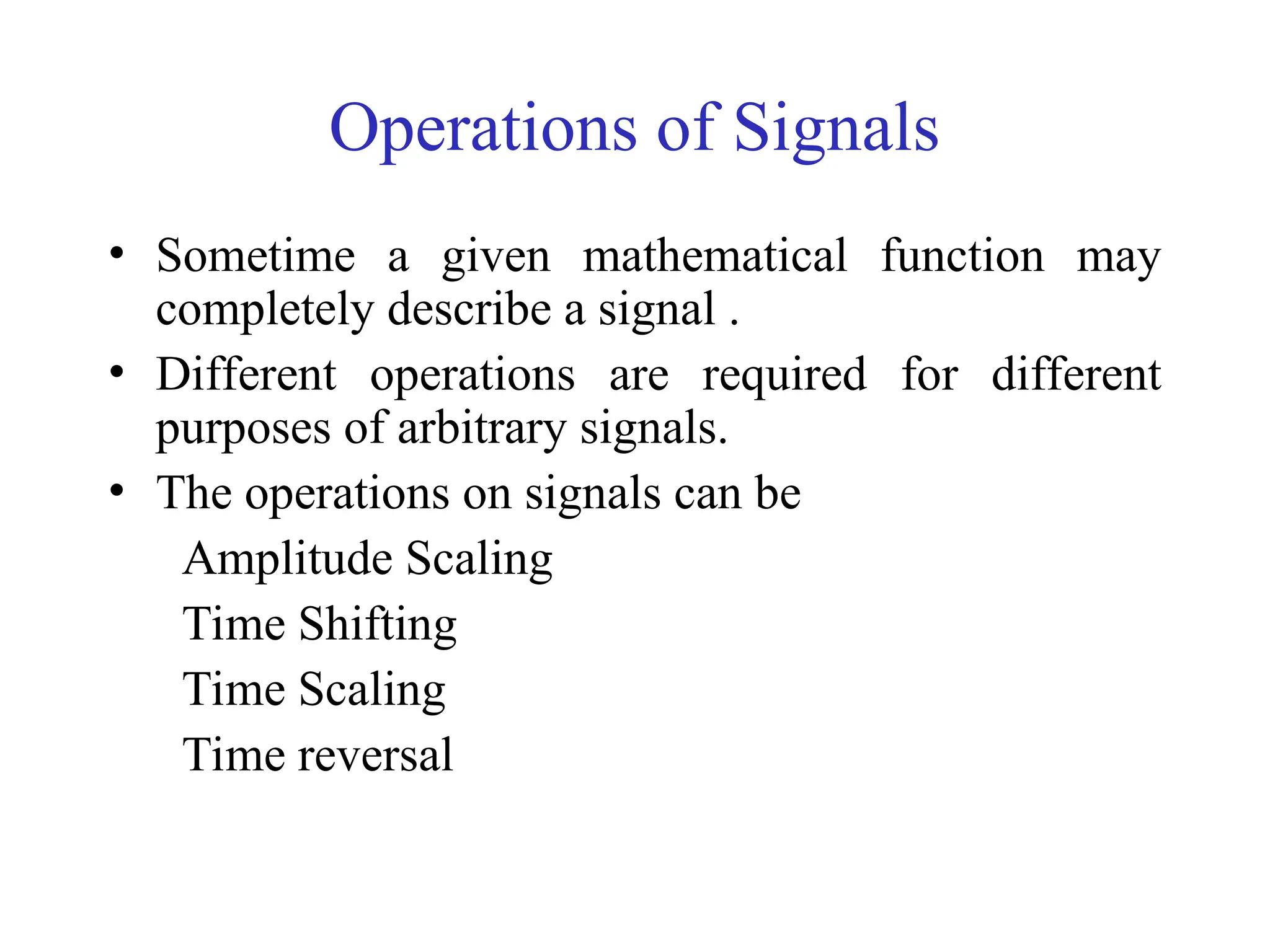 classification of continuous and discrete time signals | PPT