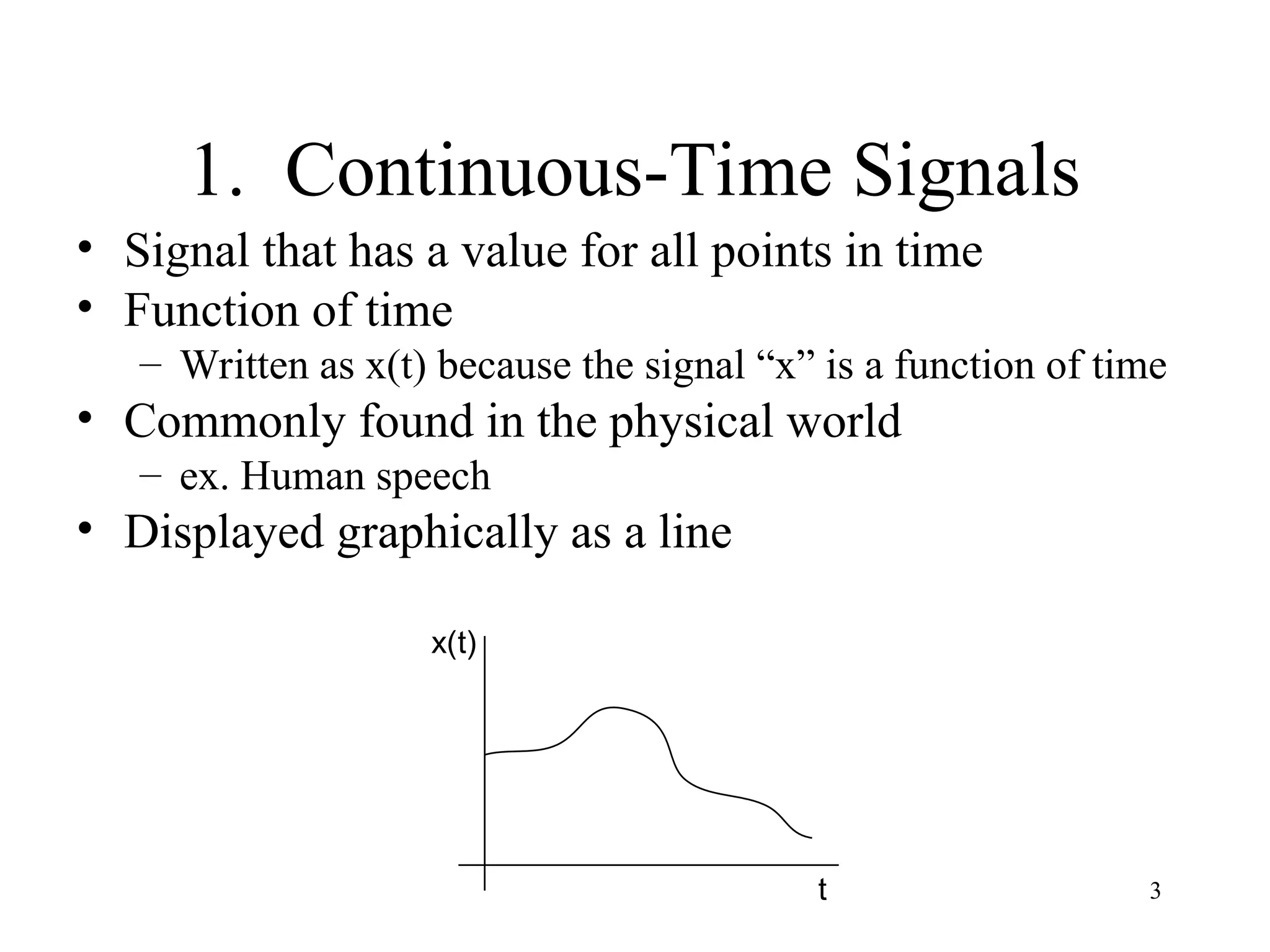 classification of continuous and discrete time signals | PPT