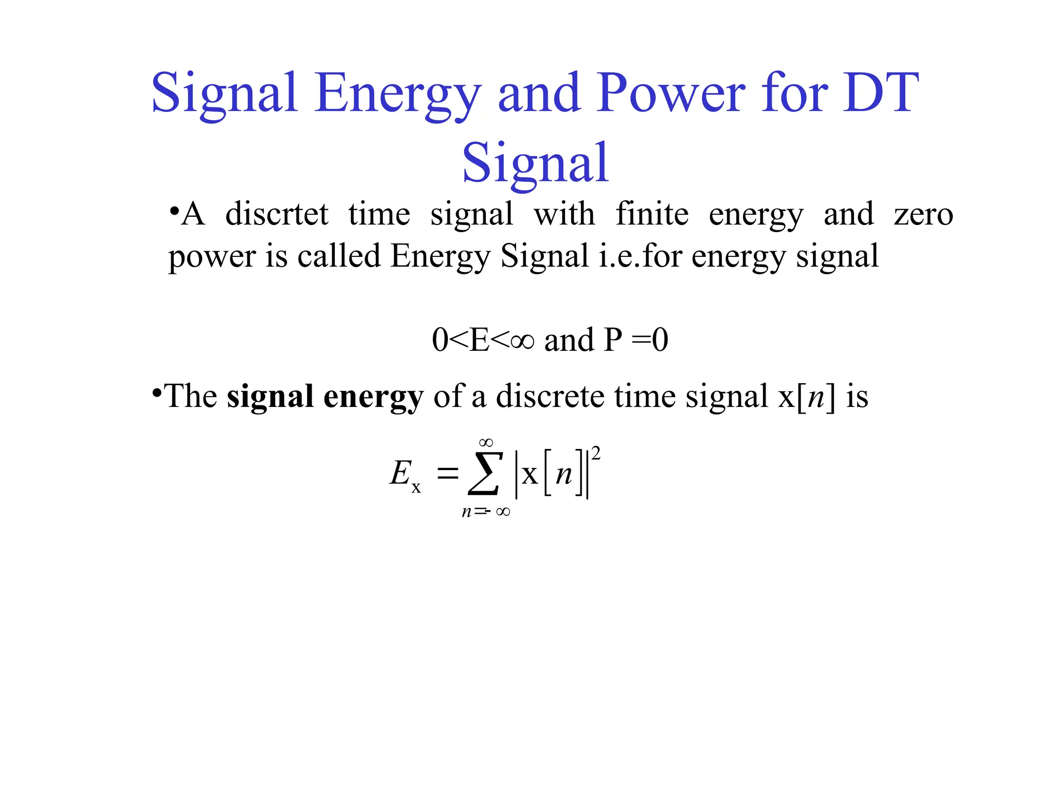 classification of continuous and discrete time signals | PPT