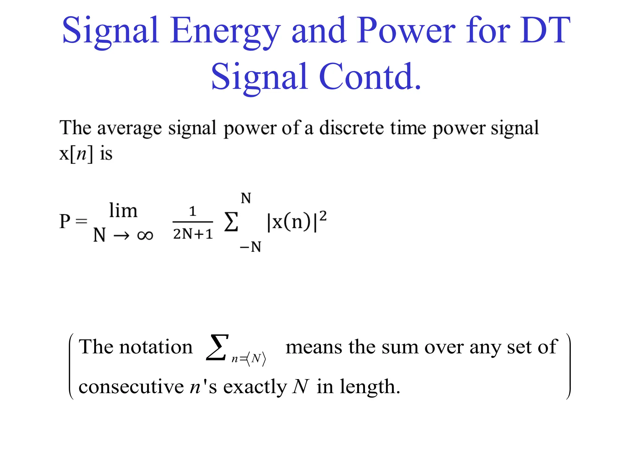 classification of continuous and discrete time signals | PPT