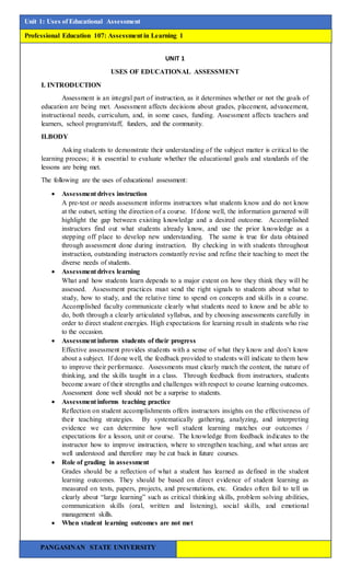 Unit-I-Uses-of-Educational-assessment.docx
