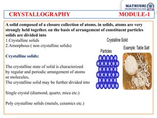 Crystallography and Crystal defects | PDF