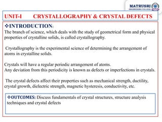 Crystallography and Crystal defects | PDF