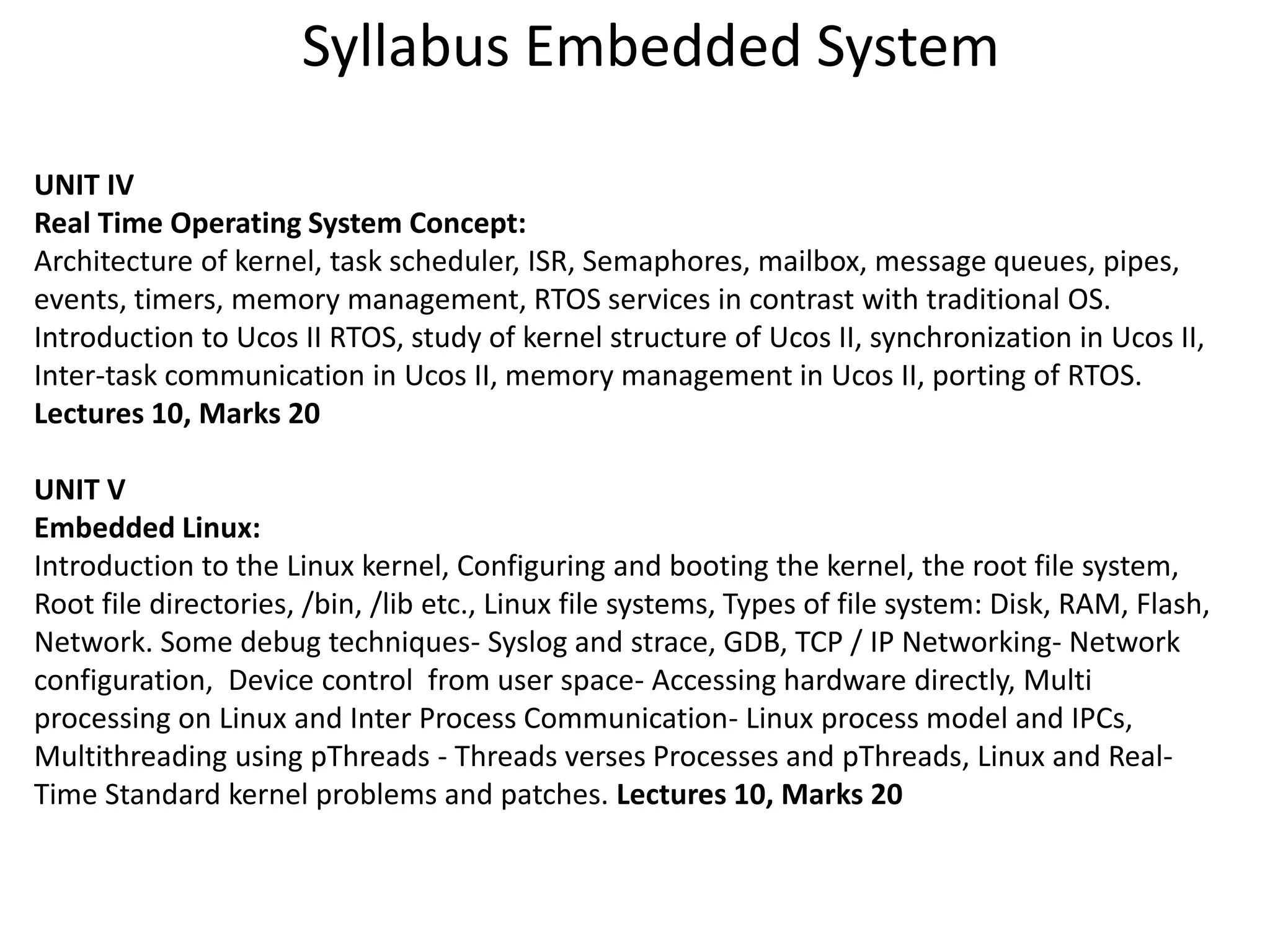 Unit-I Basic Embedded System Notes | PDF