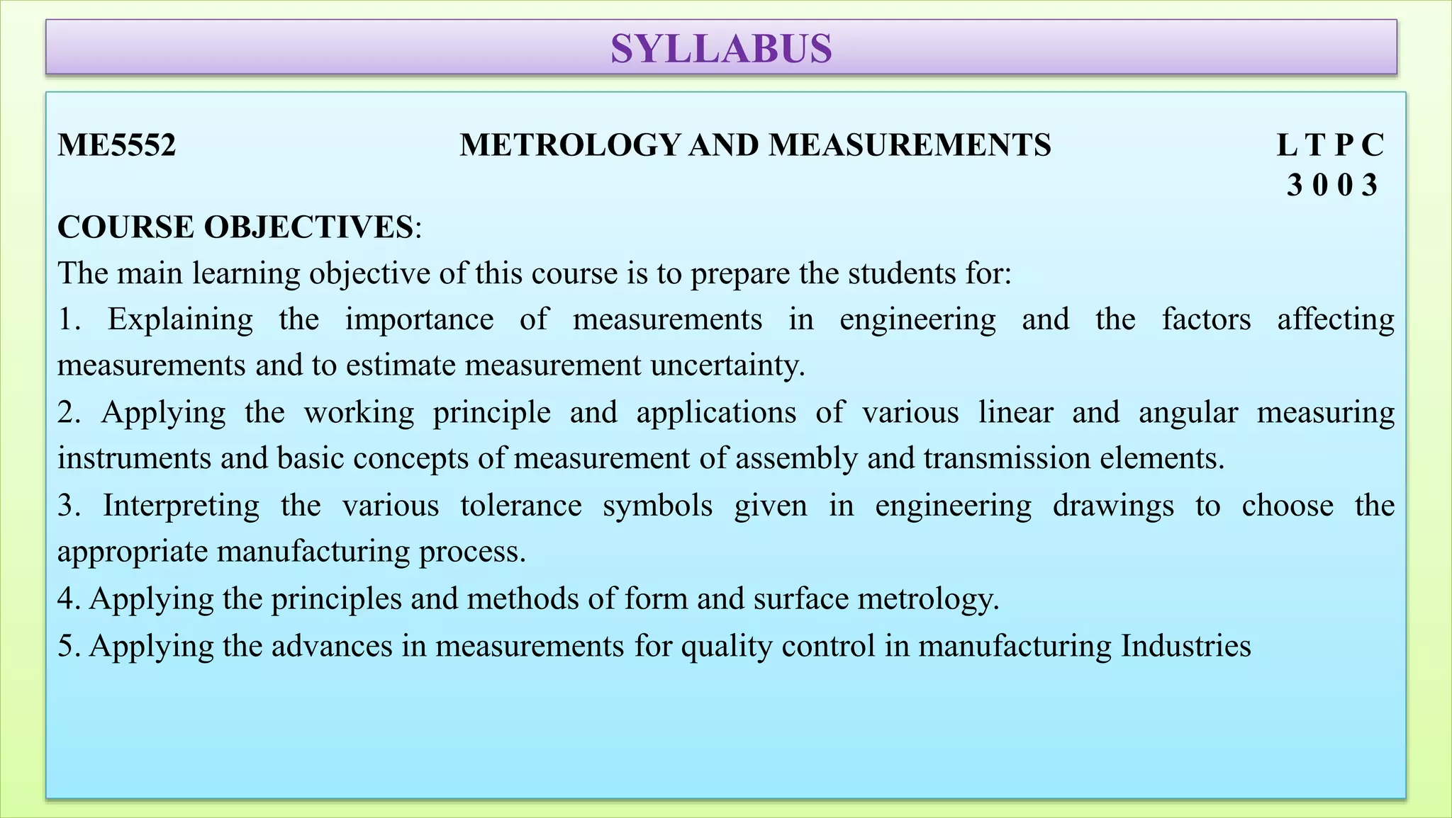 UNIT-I BASICS OF METROLOGY.pptx